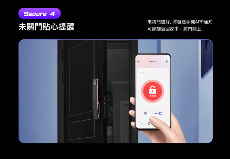 ARPHA K1-U 3D人臉辨識靜音智慧電子鎖 藍鯨隔音、防火、防煙玄關門｜居家安心首選推薦品牌